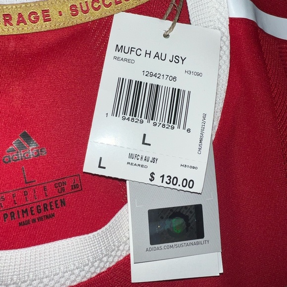 adidas | Shirts | Adidas 2222 Manchester United Authentic Home Jersey ...